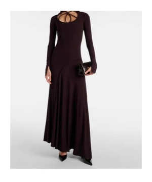 Victoria Beckham Asymmetric Jersey Gown