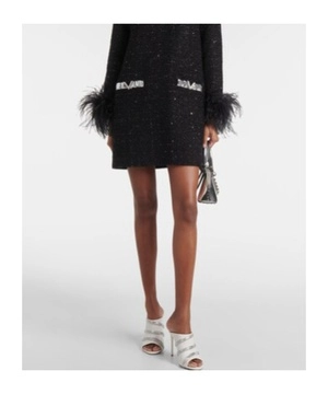 Rene Caovilla Sally Embellished Leather Mules