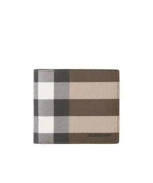 Burberry Checked Bi-fold Wallet - Multicolor