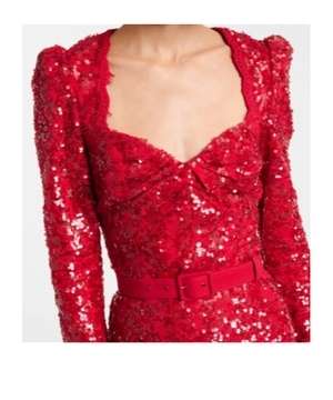 Rebecca Vallance Sequined Midi Dress