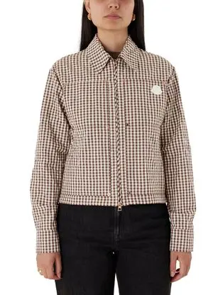 Moncler Plaid Zip-up Shirt - No