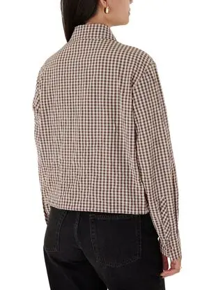 Moncler Plaid Zip-up Shirt - No