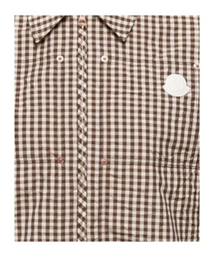 Moncler Plaid Zip-up Shirt
