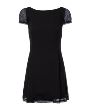 Posse Priscilla Lace-trimmed Silk Minidress - Black