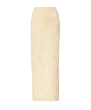 Galvan Depois Embellished Jersey Maxi Skirt - Nude