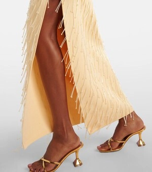 Galvan Depois Embellished Jersey Maxi Skirt