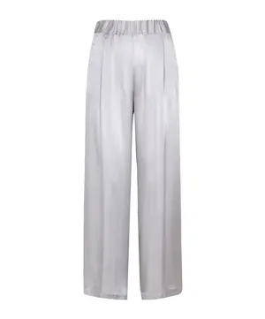 SEMICOUTURE Elastic Waist Casual Pants - Gray