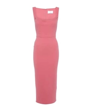 Alex Perry Portrait Midi Dress - Pink