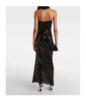 Maticevski Exhilarate Sequined Strapless Gown