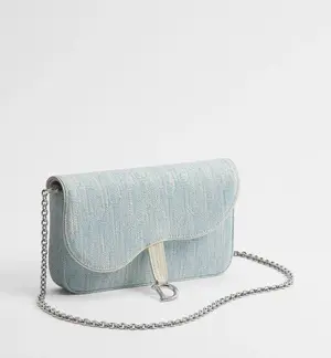 Dior Medium Saddle Pouch With Chain