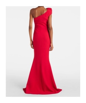 SAFIYAA LONDON One-shoulder Crepe Dress