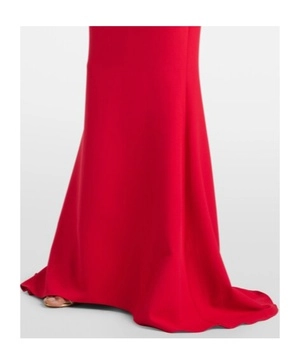 SAFIYAA LONDON One-shoulder Crepe Dress