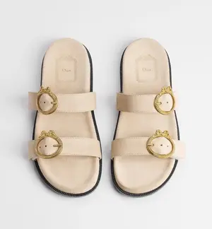 Dior Mule Medaillon Buckle