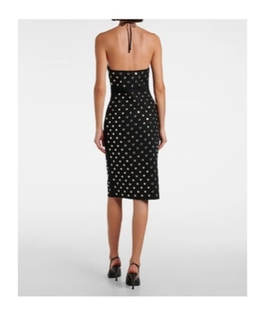 Stella McCartney Studded Cutout Halterneck Midi Dress