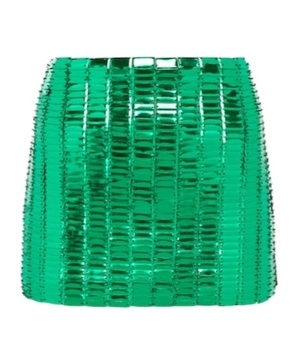 Attico Rue Embellished Miniskirt - Green