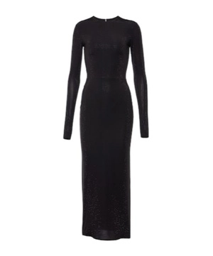Alex Perry Crystal-embellished Jersey Maxi Dress - Black