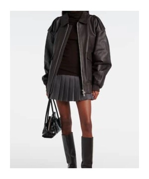THE FRANKIE SHOP Viper Leather Jacket
