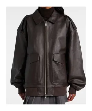 THE FRANKIE SHOP Viper Leather Jacket