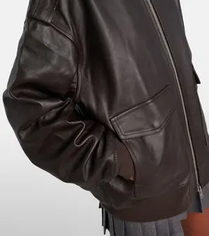 THE FRANKIE SHOP Viper Leather Jacket