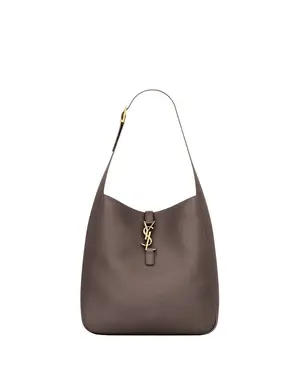 Saint Laurent Le 5 À 7 Supple Large In Grained Leather - Brown