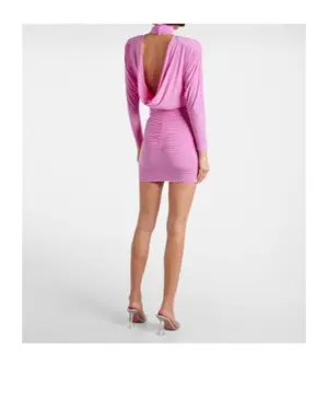 Alex Perry Draped Jersey Minidress