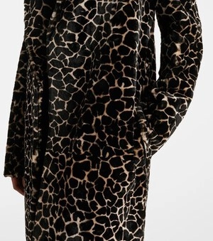 Dodo Bar Or Mlp Leopard-print Shearling Coat