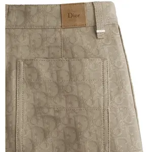 Dior Monogram Jacron Label Flared Trousers