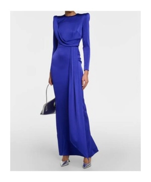 Alex Perry Draped Satin Gown