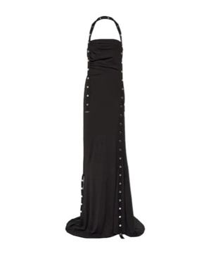 Attico Jersey Maxi Dress - Black