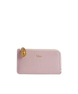 Dior Médaillon Cosmos Zipped Card Holder - Nude