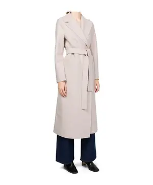 Harris Wharf London Long Sleeve Belted Coat