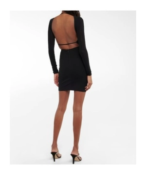 NENSI DOJAKA Cutout Jersey Minidress
