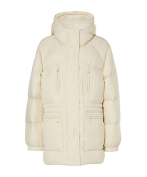 YVES SALOMON Shearling-trimmed Down Jacket - Nude