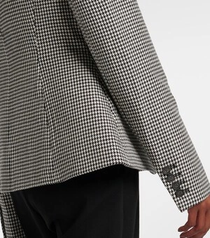 Erdem Houndstooth Wool Blazer