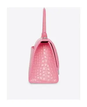 Balenciaga Hourglass Embossed Shoulder Bag