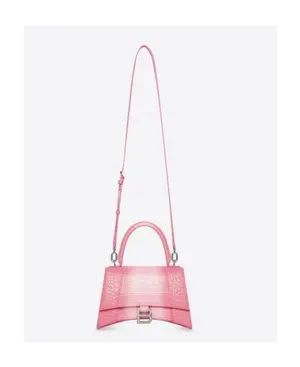 Balenciaga Hourglass Embossed Shoulder Bag
