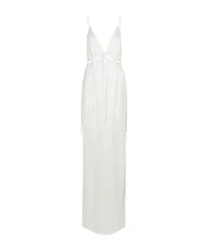 Galvan Bridal Ellipse Stretch-jersey Gown - White