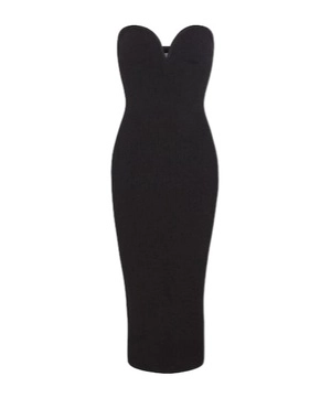 Galvan Thalia Bustier Dress - Black