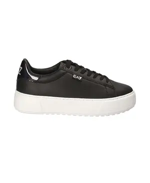 EA7 Logo Lacing Casual Sneakers - Black