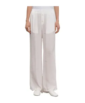 MAISON MARGIELA Elastic Waist Casual Pants - White