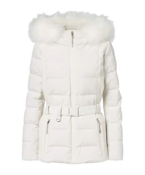 YVES SALOMON Solid Color Down Jacket - White