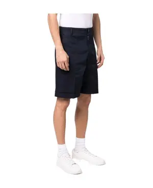 Moncler Pressed-crease Cotton Poplin Shorts