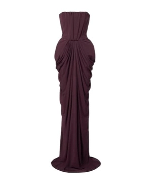 Stella McCartney Strapless Crêpe Jersey Gown - Red