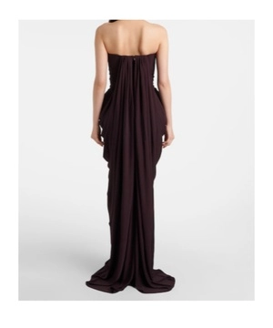 Stella McCartney Strapless Crêpe Jersey Gown