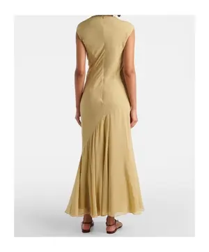 Tove Erin Silk Chiffon Maxi Dress