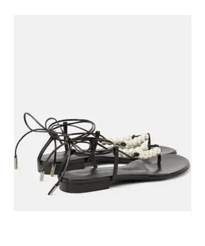 Magda Butrym Faux Pearl Leather Sandals