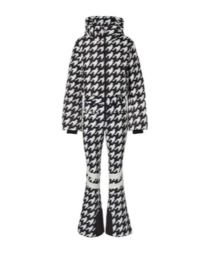 Perfect Moment Polar Houndstooth Ski Suit - Black