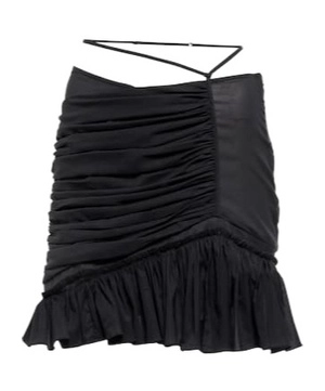 NENSI DOJAKA Ruched Miniskirt - Black