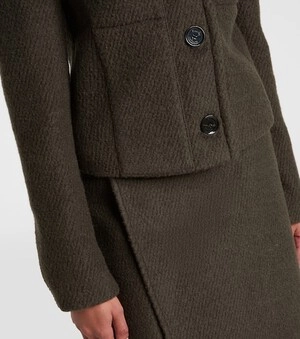 Proenza Schouler Kinsley Wool-blend Twill Bouclé Jacket