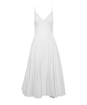 Tove Solene Cotton Poplin Midi Dress - White